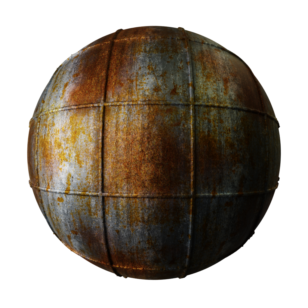 Metal Panels Rivets Faded | FREE metal materials | BlenderKit