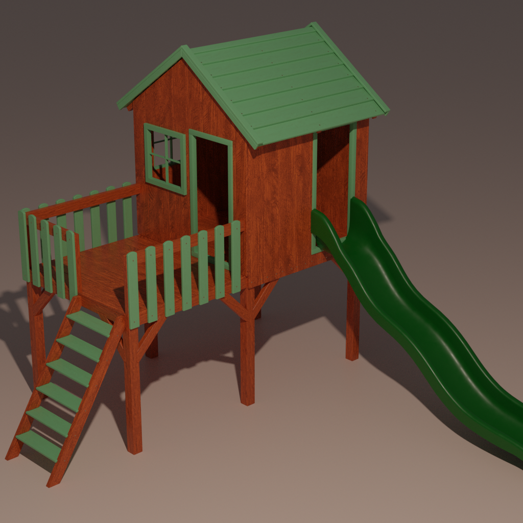 Rhino - children playground part | FREE Playgrounds models | BlenderKit