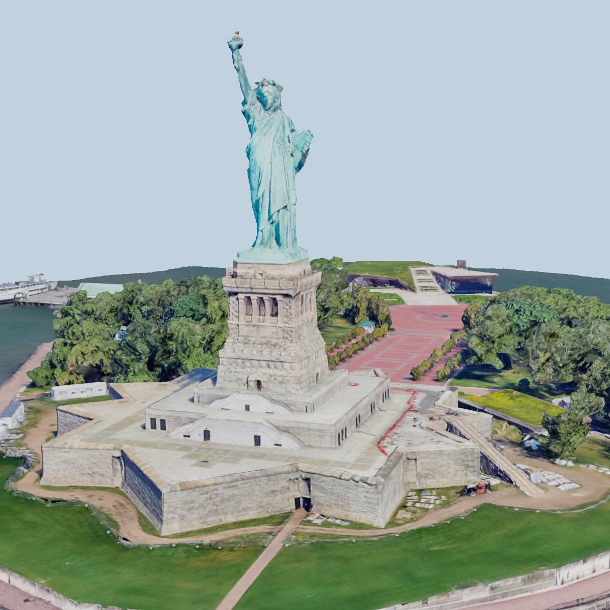 Liberty island | FREE Architectural Scenes models | BlenderKit