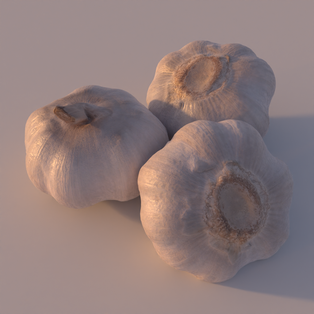 Garlic Pile | FREE Fruit & Vegetables models | BlenderKit