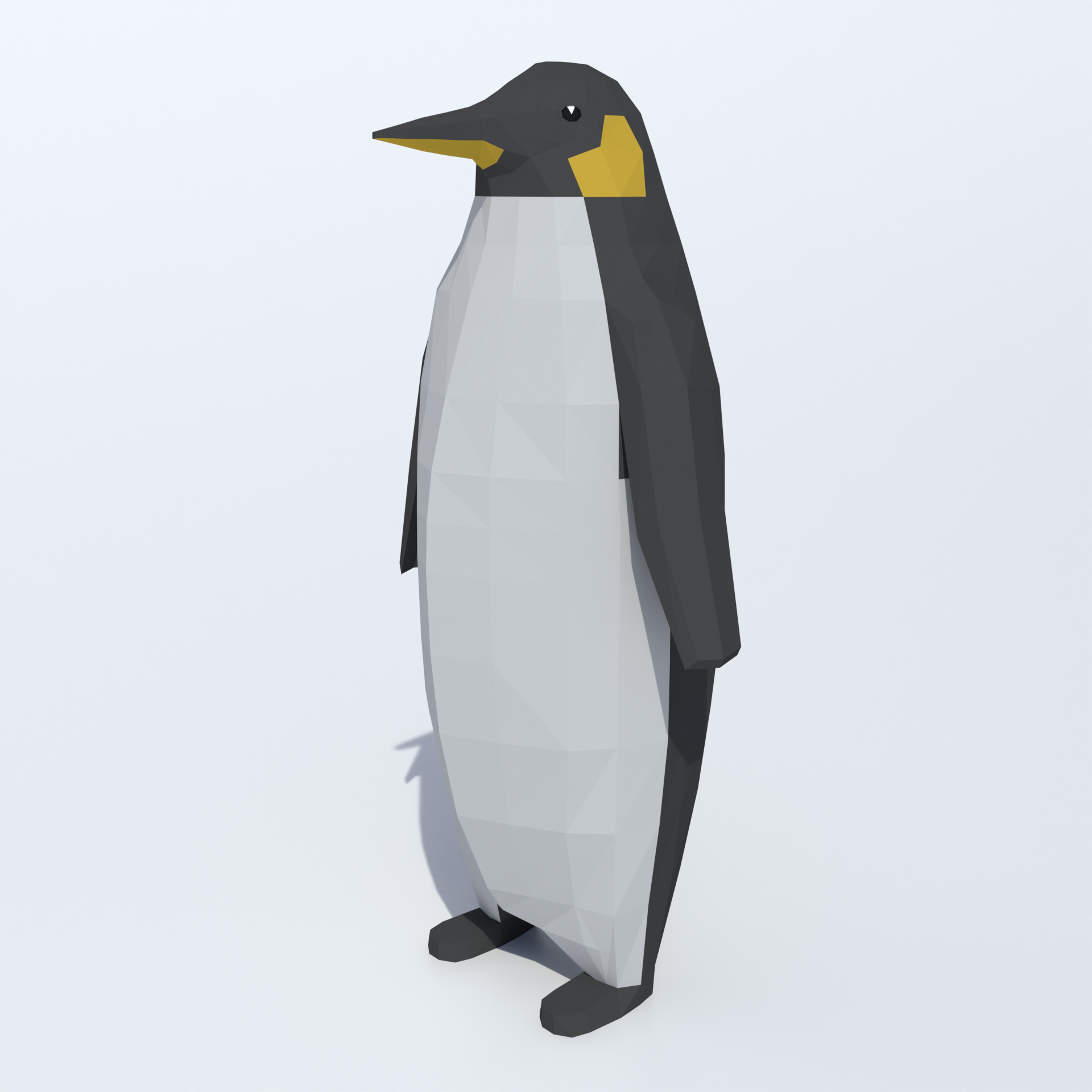 Low Poly Penguin | Birds models | BlenderKit