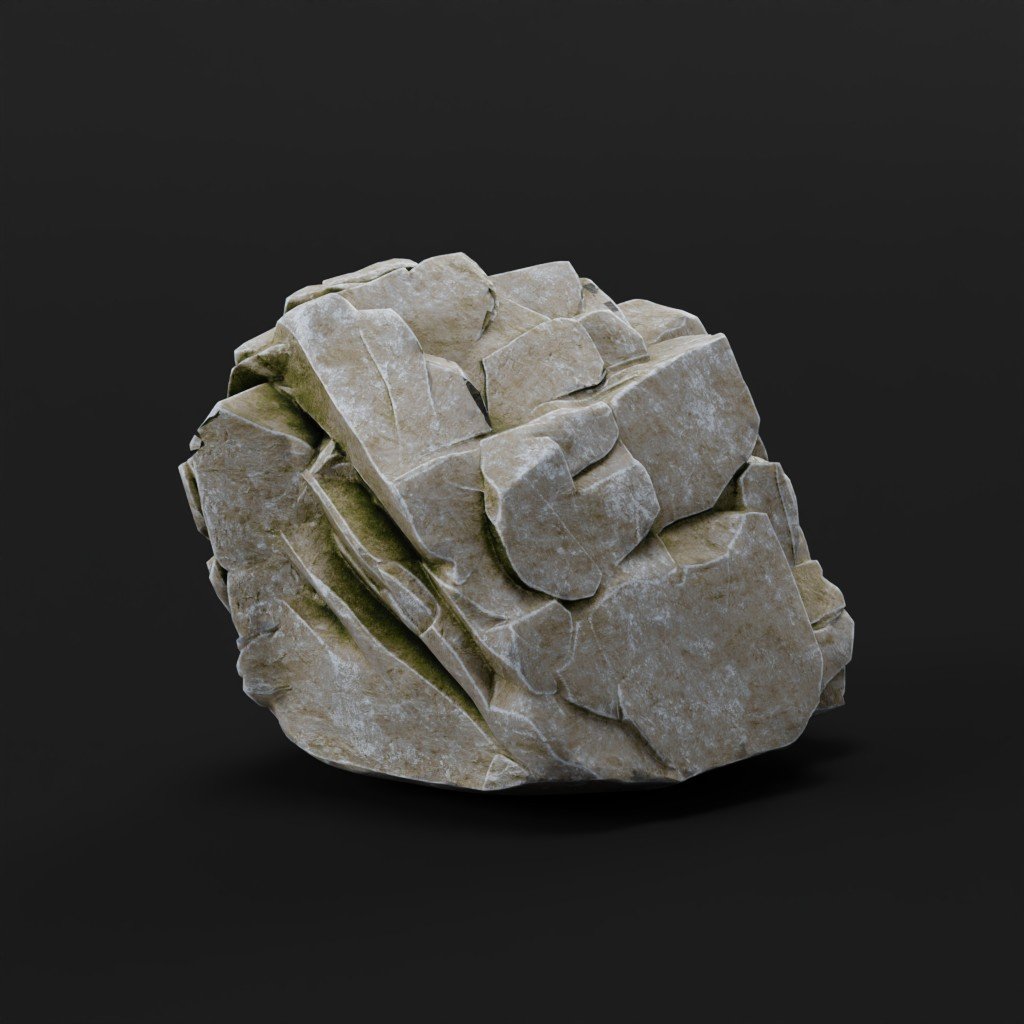 Mountain Boulder | Terrains models | BlenderKit
