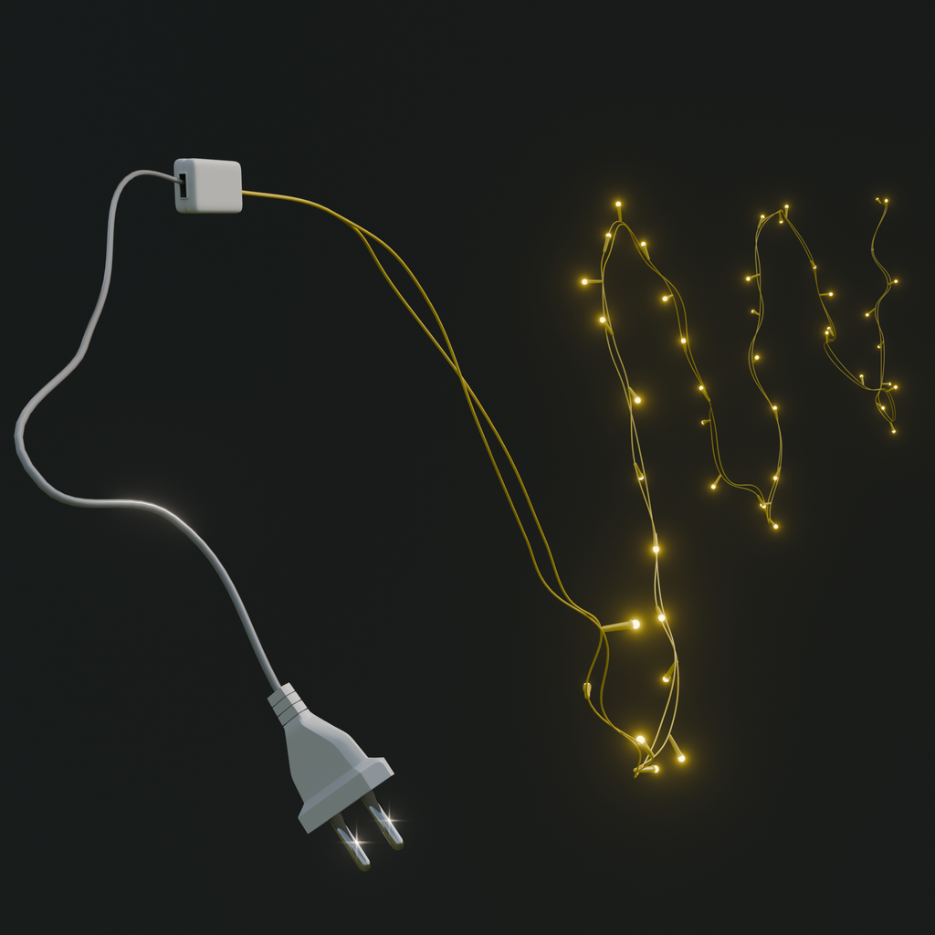 Fairy Lights | Wall Light models | BlenderKit