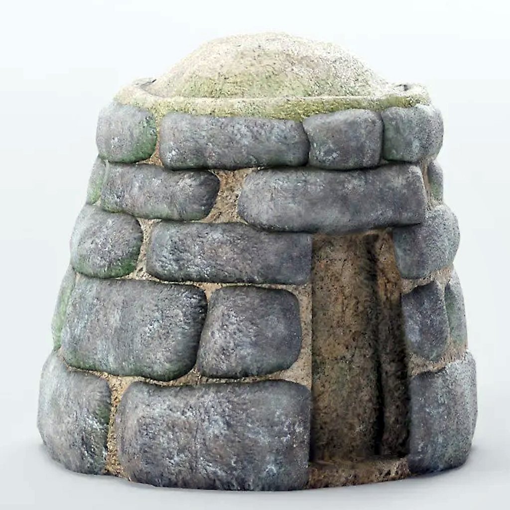 Stone Hut | Historic Buildings models | BlenderKit