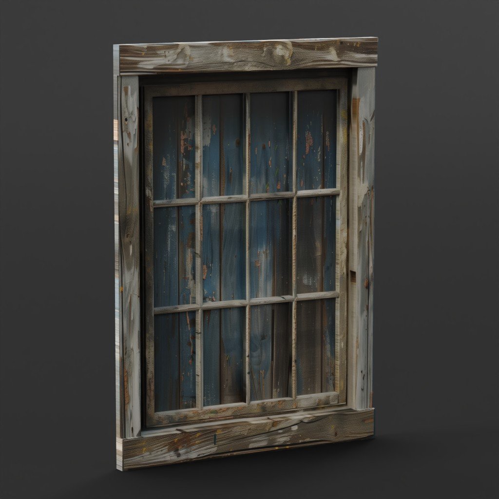 Old window - T - 91 | Windows models | BlenderKit