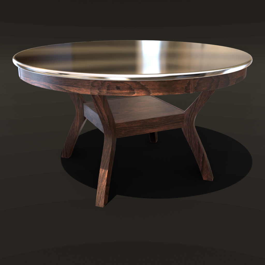 Round Large Table with Glass | Tables models | BlenderKit