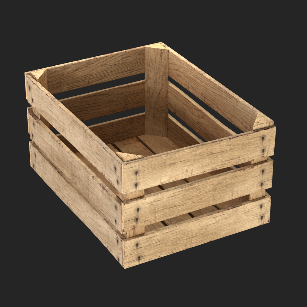 BlenderKit | Download the Wooden box model