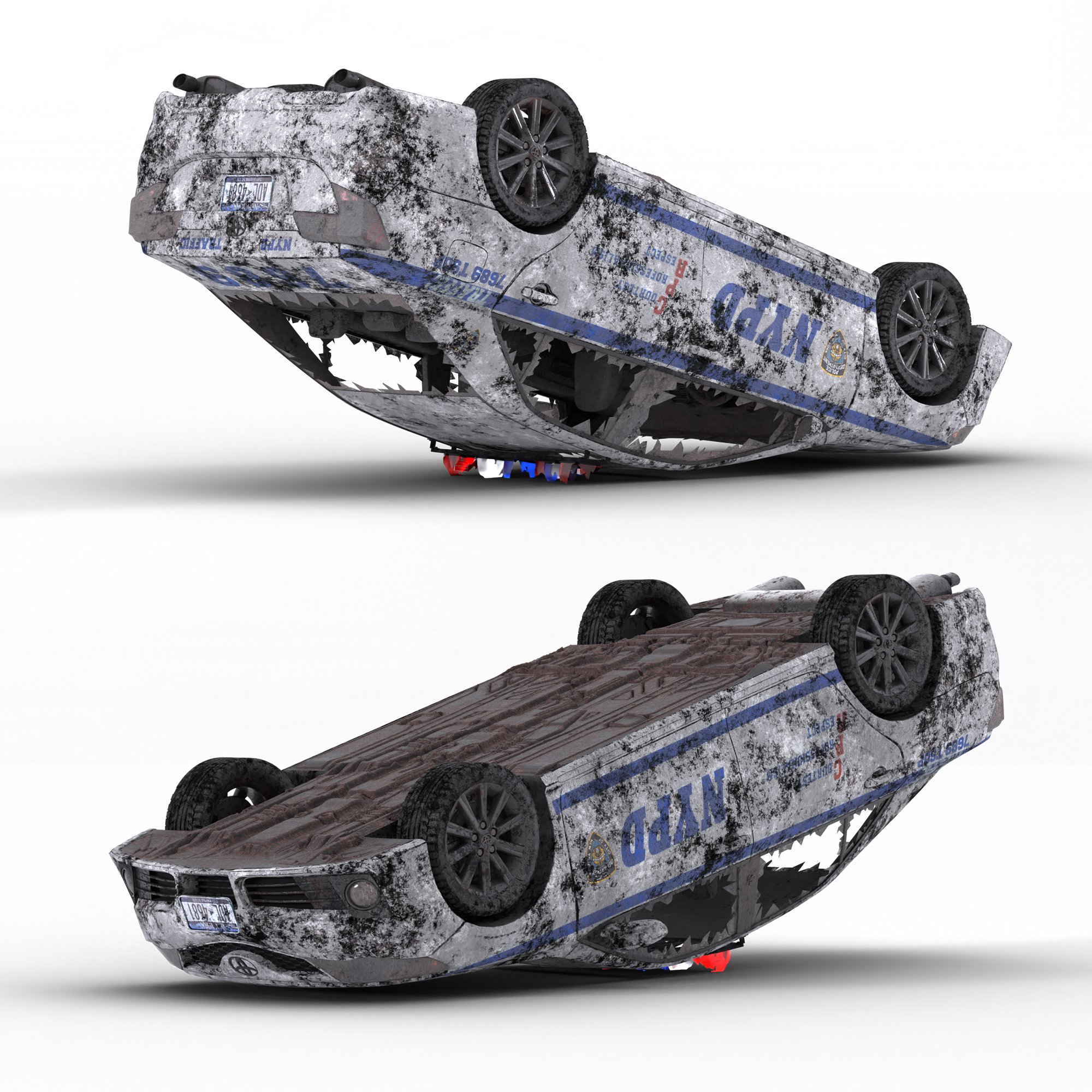 Police car apocalypse | FREE Modern Cars models | BlenderKit