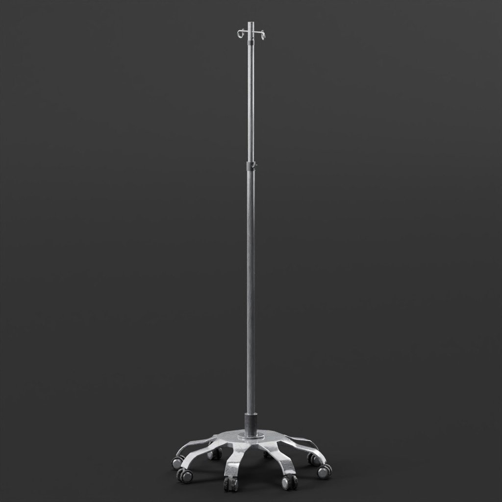Dextrose Stand | FREE Industrial Equipment models | BlenderKit
