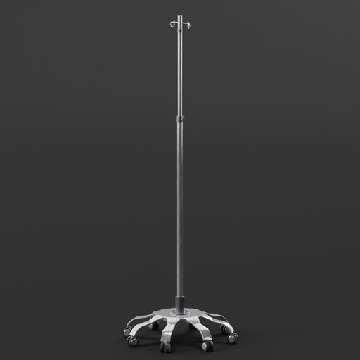 Dextrose Stand | FREE Industrial Equipment models | BlenderKit