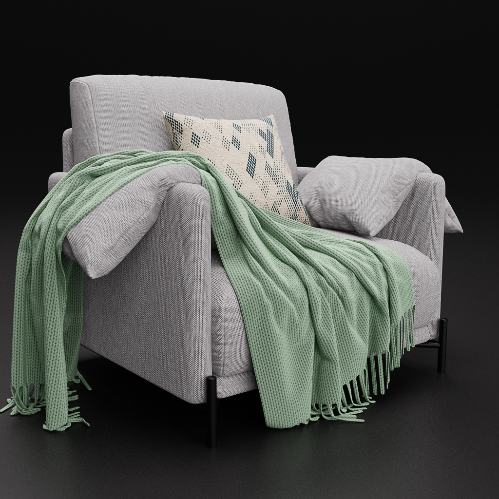 Armchair Interieurs 86 Zoe | 3D Armchair 3D Models models | BlenderKit