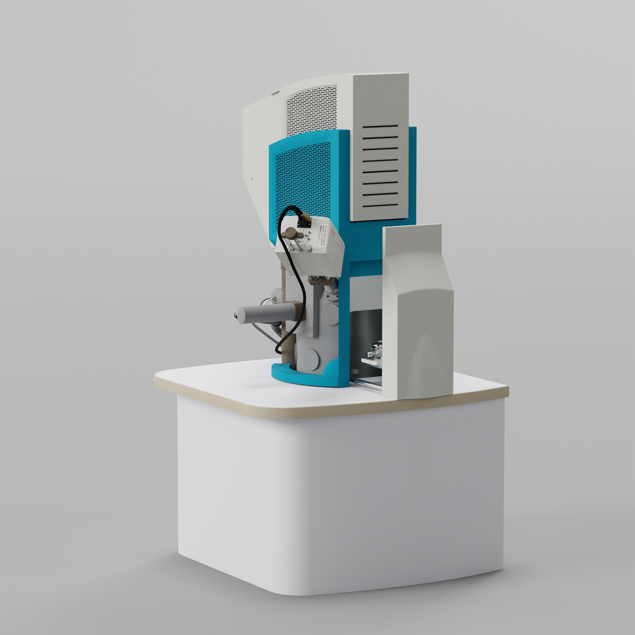 Precision Electron Microscope | 3D Lab Equipment models | BlenderKit