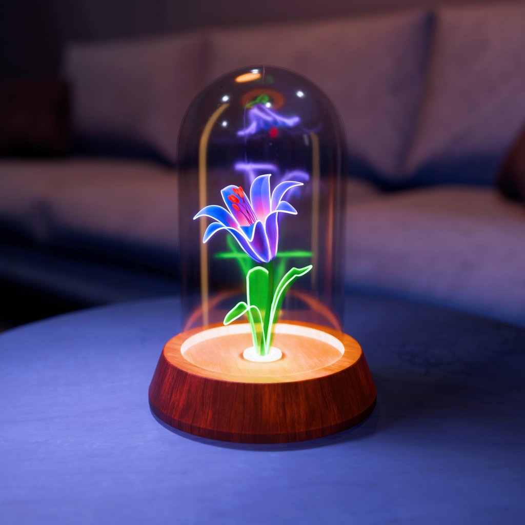 Flower Night lamp | Interior Decorations models | BlenderKit