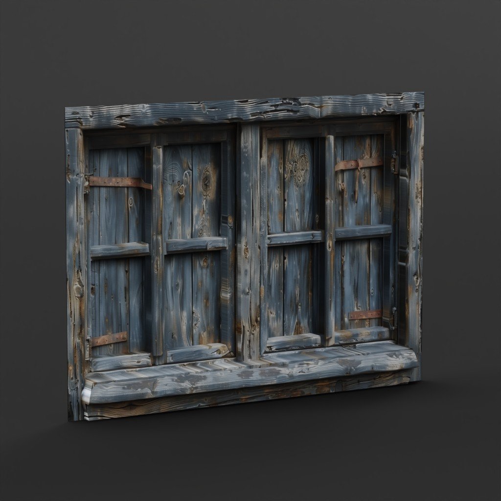 Old window - T - 7 | Windows models | BlenderKit