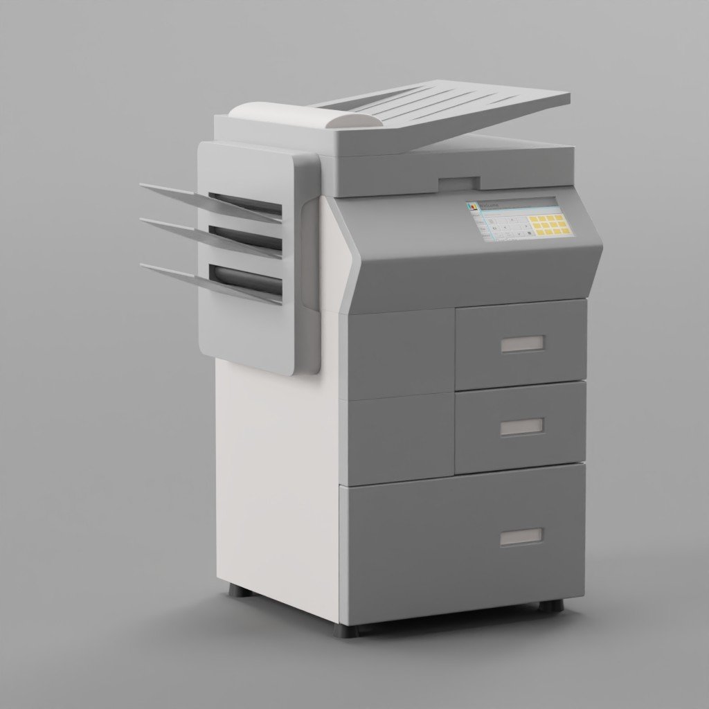 Office Printer | FREE Miscellaneous models | BlenderKit