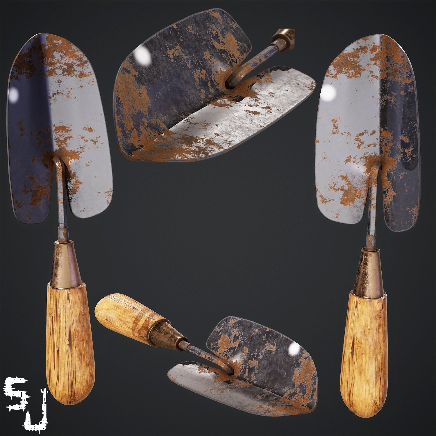 Garden set SJ02 | Handtools models | BlenderKit