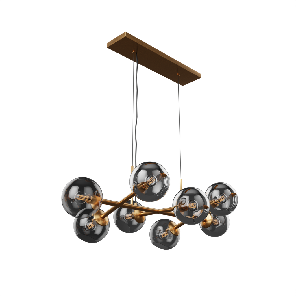 Staggered Glass Chandelier | Ceiling Lights models | BlenderKit