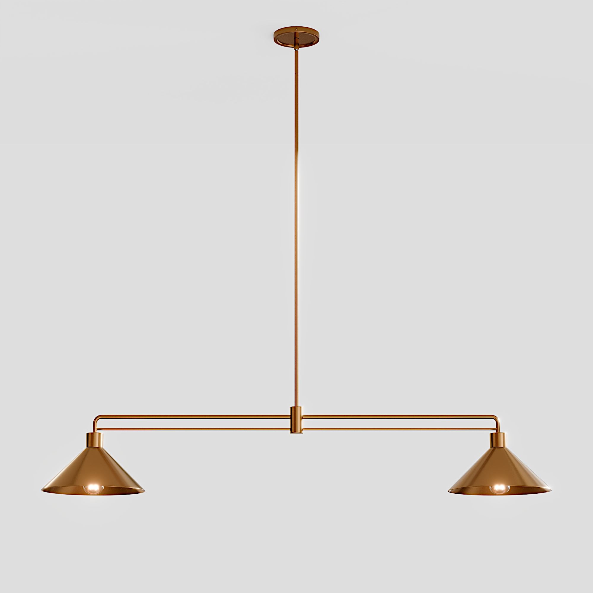 Andre Brass 2-Light Pendant | Ceiling Lights models | BlenderKit