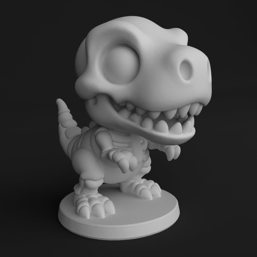 Cute Dinosaur Skeleton | Organics printables | BlenderKit
