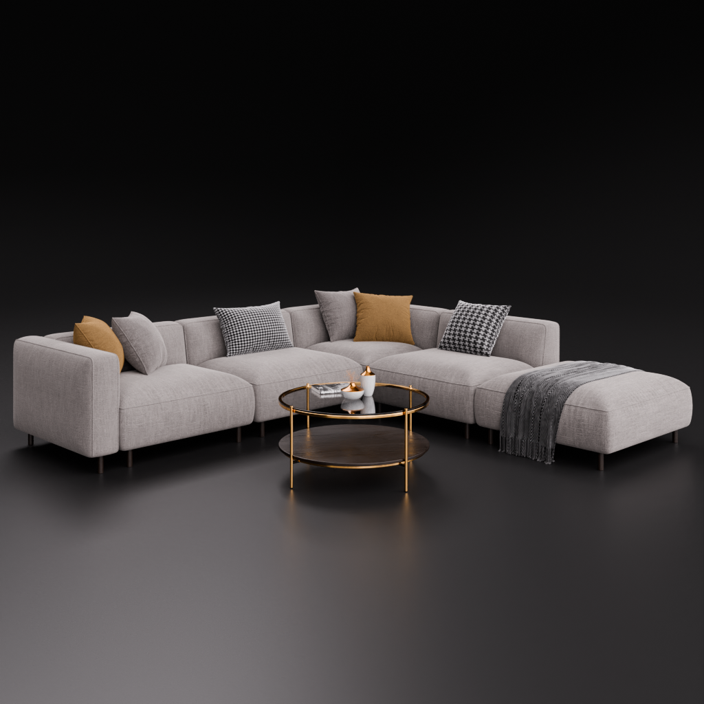 Sofa Claudine M | Sofas models | BlenderKit