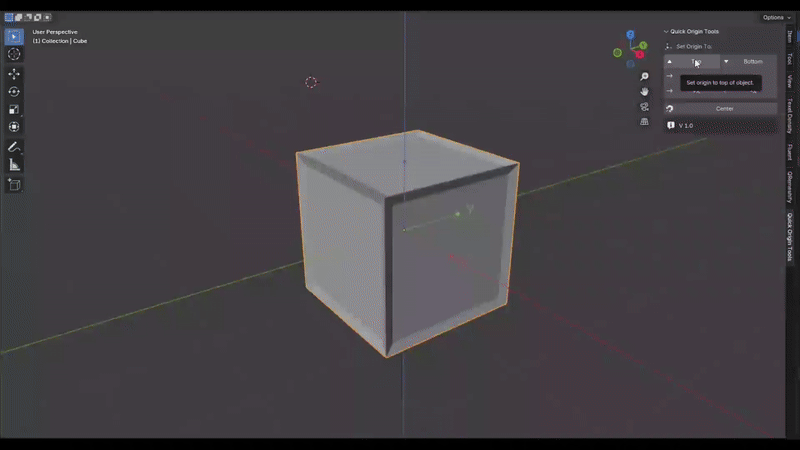Quick origin tool | BlenderKit