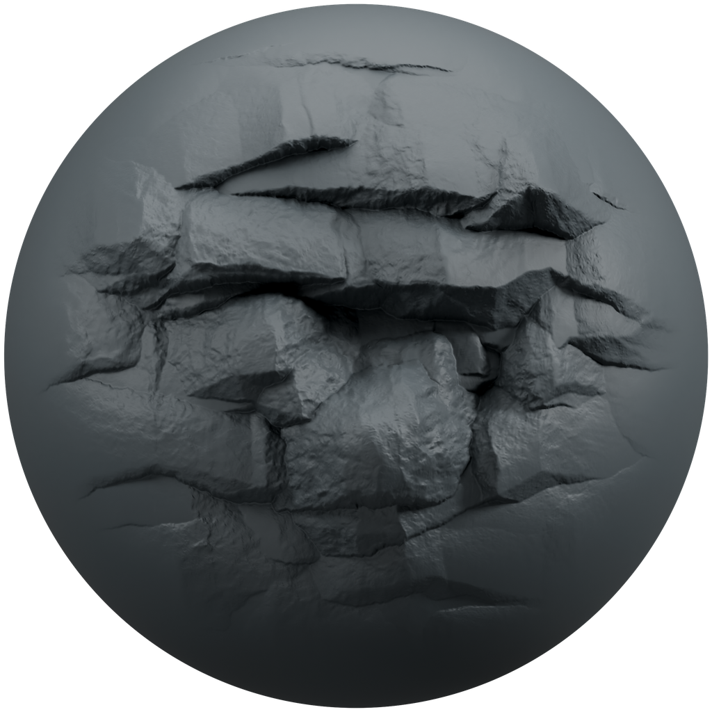 AT-Layered Rock Brush | rock brushes | BlenderKit