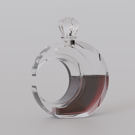 Moon shaped bottle | Miscellaneous models | BlenderKit