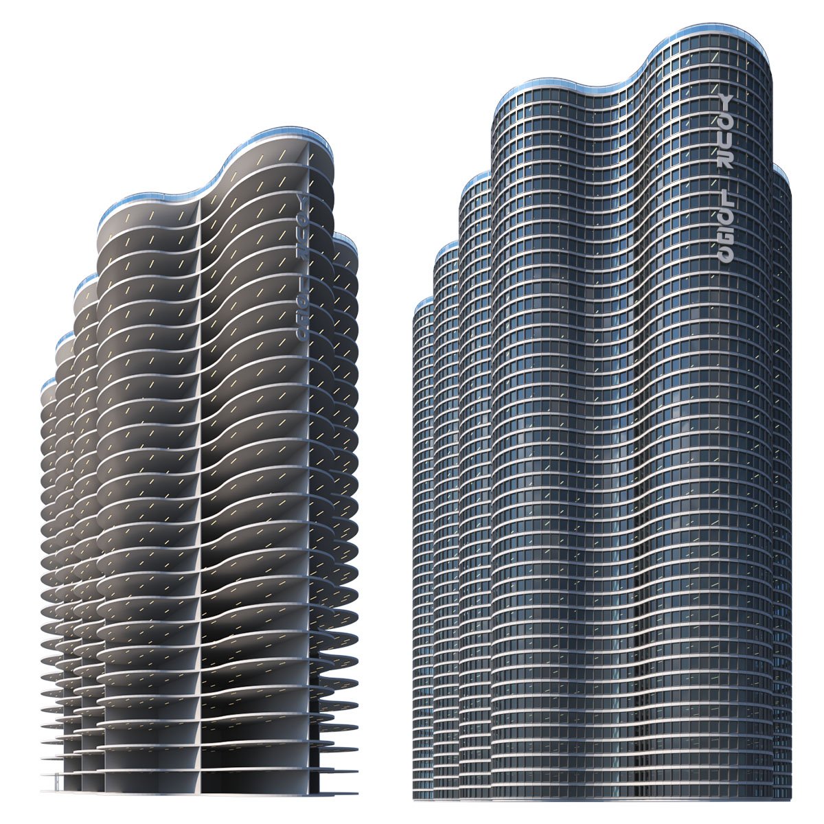 Building Tower Skyscraper Modern Glass | Commercial Buildings models ...