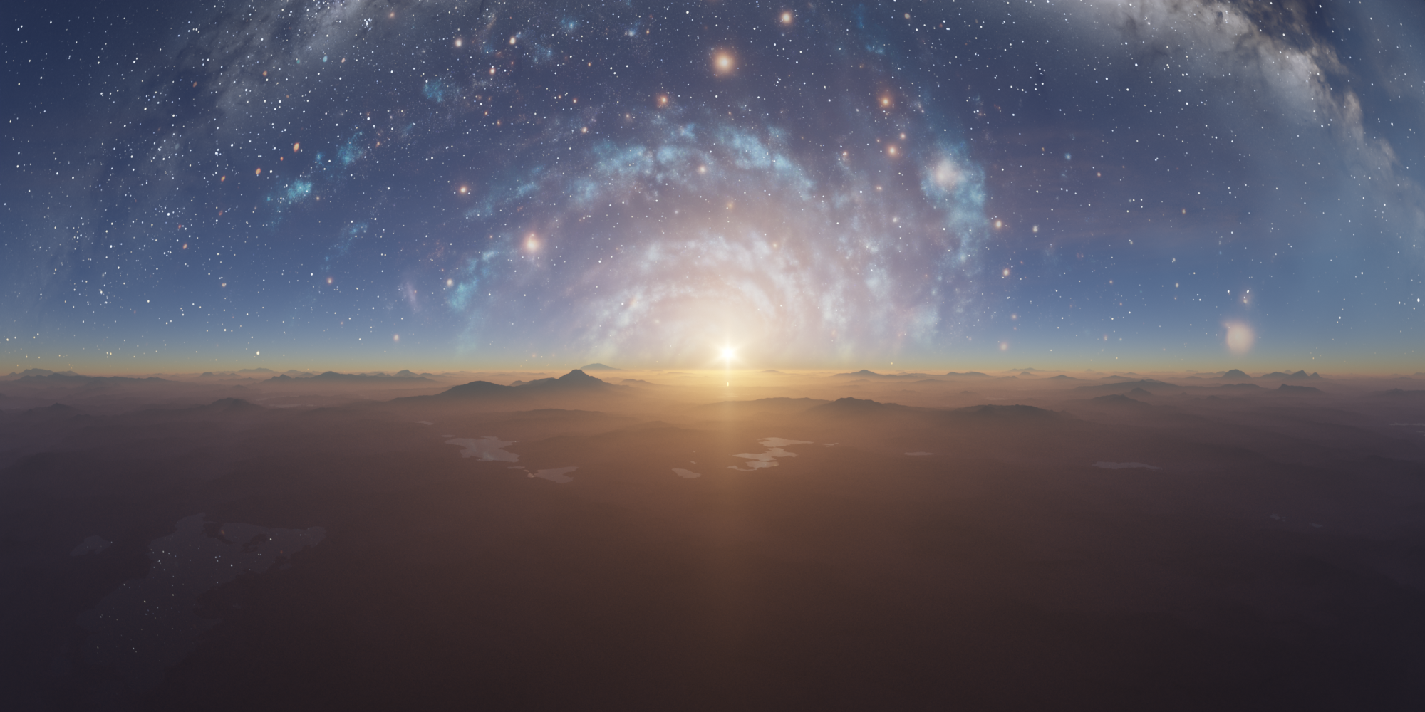 Sci-fi Alien Planet Landscape | Futuristic Environments HDRis | BlenderKit