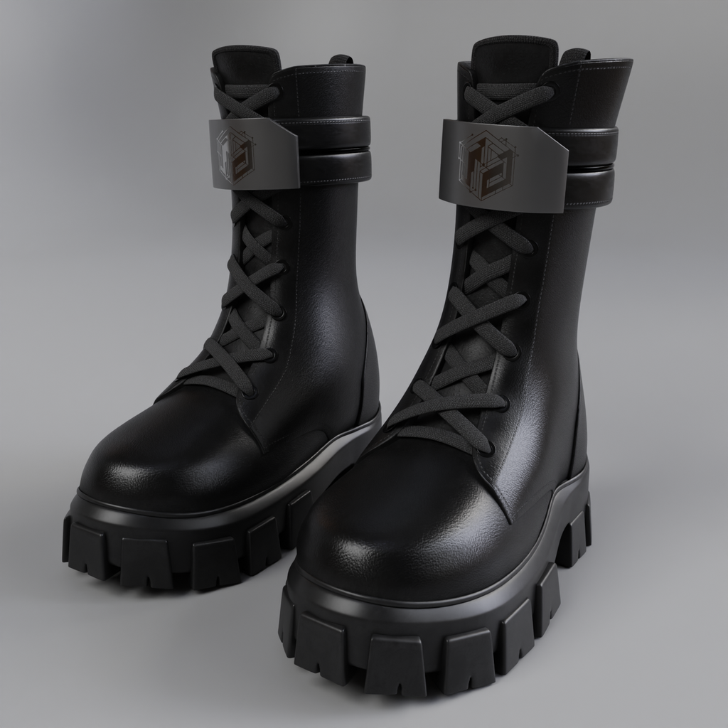 Stylized long boot | FREE Footwear models | BlenderKit