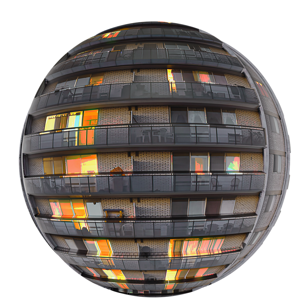 PBR building in night | FREE concrete materials | BlenderKit