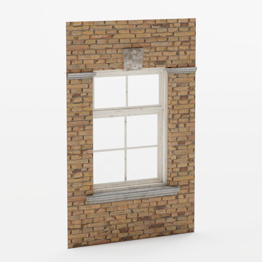 PVC Window – Fixed | FREE 3D Window models | BlenderKit