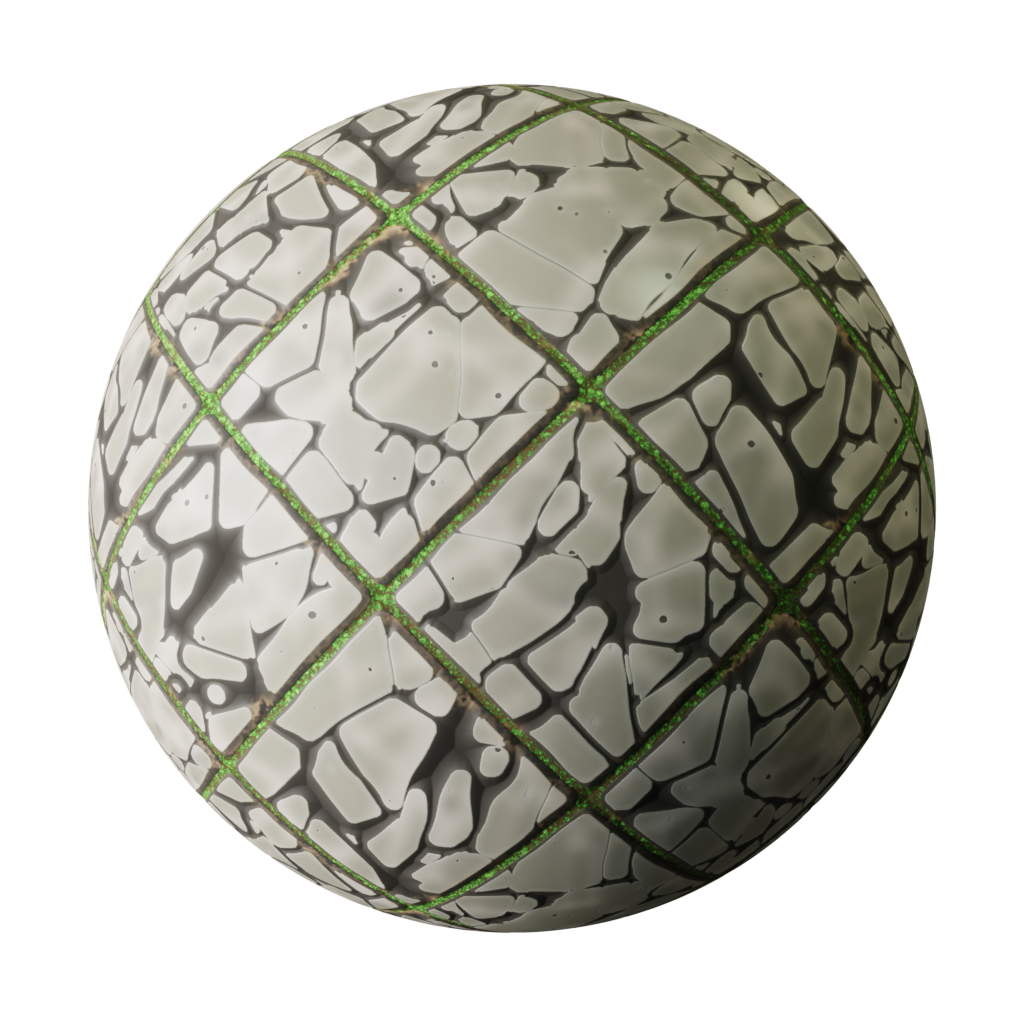 Stylized cobble stone tile material | FREE metal materials | BlenderKit