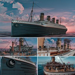 Blendkit | Download the RMS Titanic high poly model