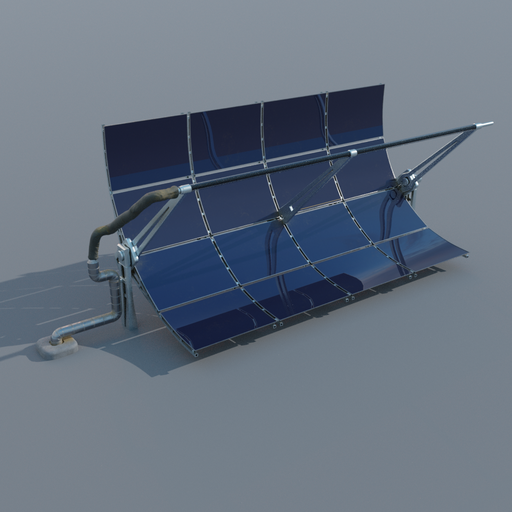 Solar water heating system | Industrial models | BlenderKit