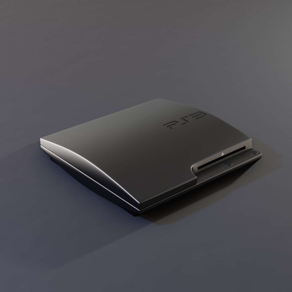 BlenderKit | Download the FREE PS3 Slim Console model