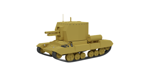 Low Poly Bishop Tank | Military Vehicles models | BlenderKit