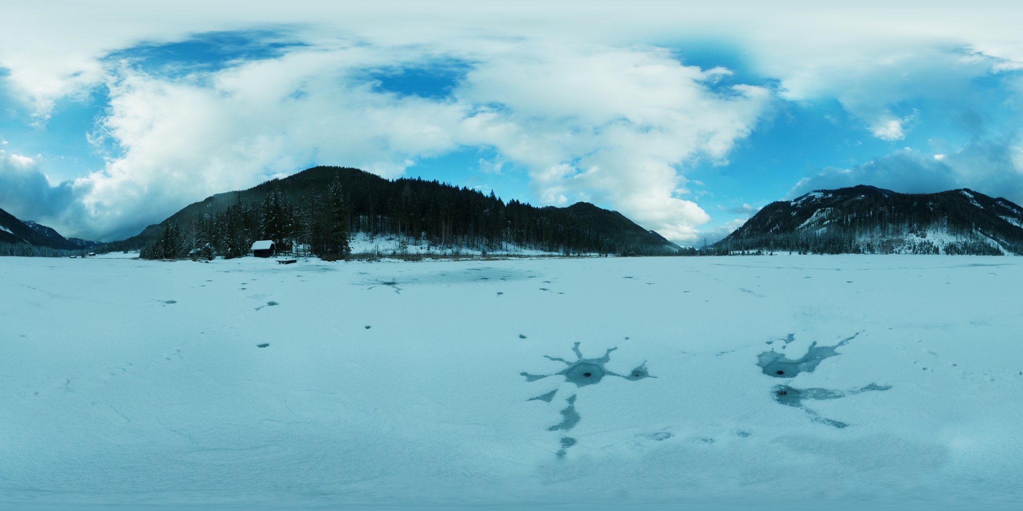 Forzen Lake in the Alps | Landscapes HDRis | BlenderKit