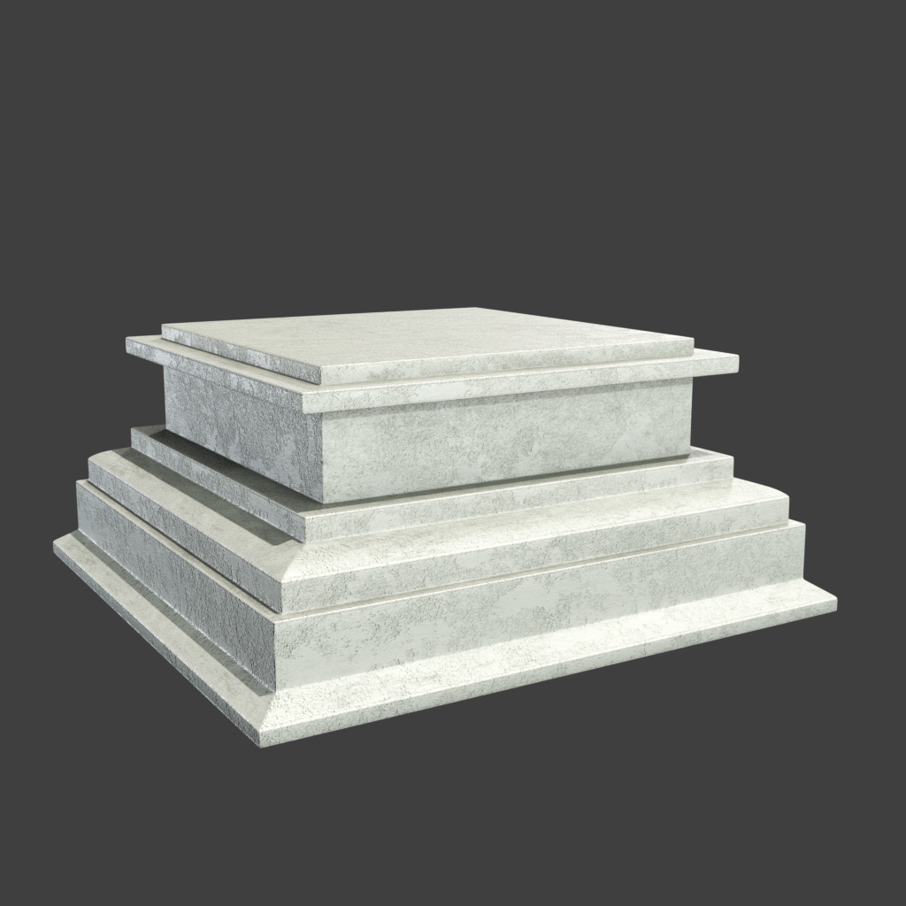 Greek Column Base 02 | Architectural Structures models | BlenderKit