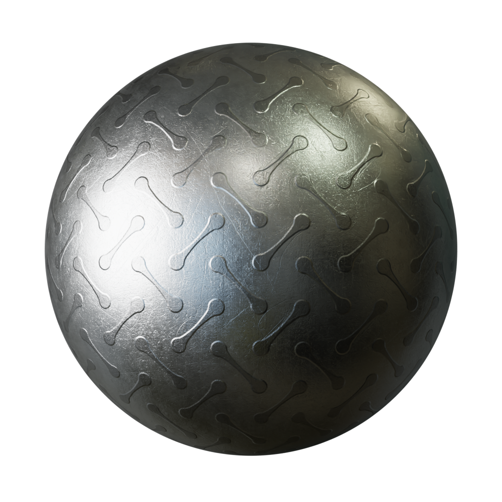 Metal With Pattern 03 | FREE 3D metal materials | BlenderKit