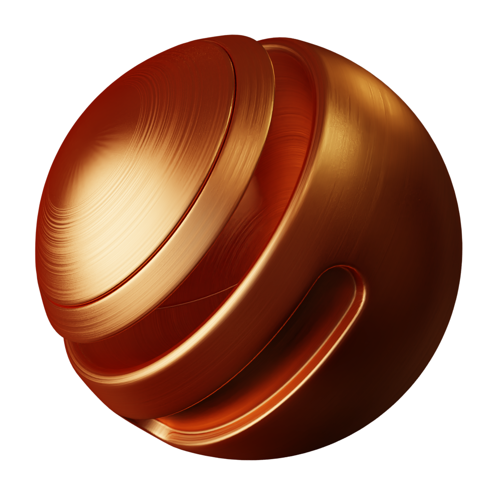 Brushed Copper Free Metal Materials Blenderkit