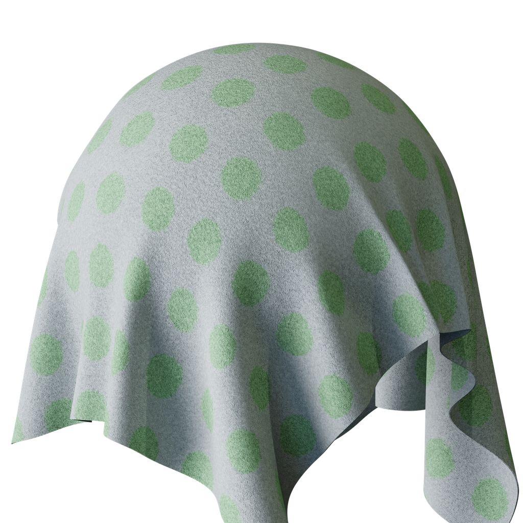 Green Dotted Carpet | FREE fabric materials | BlenderKit