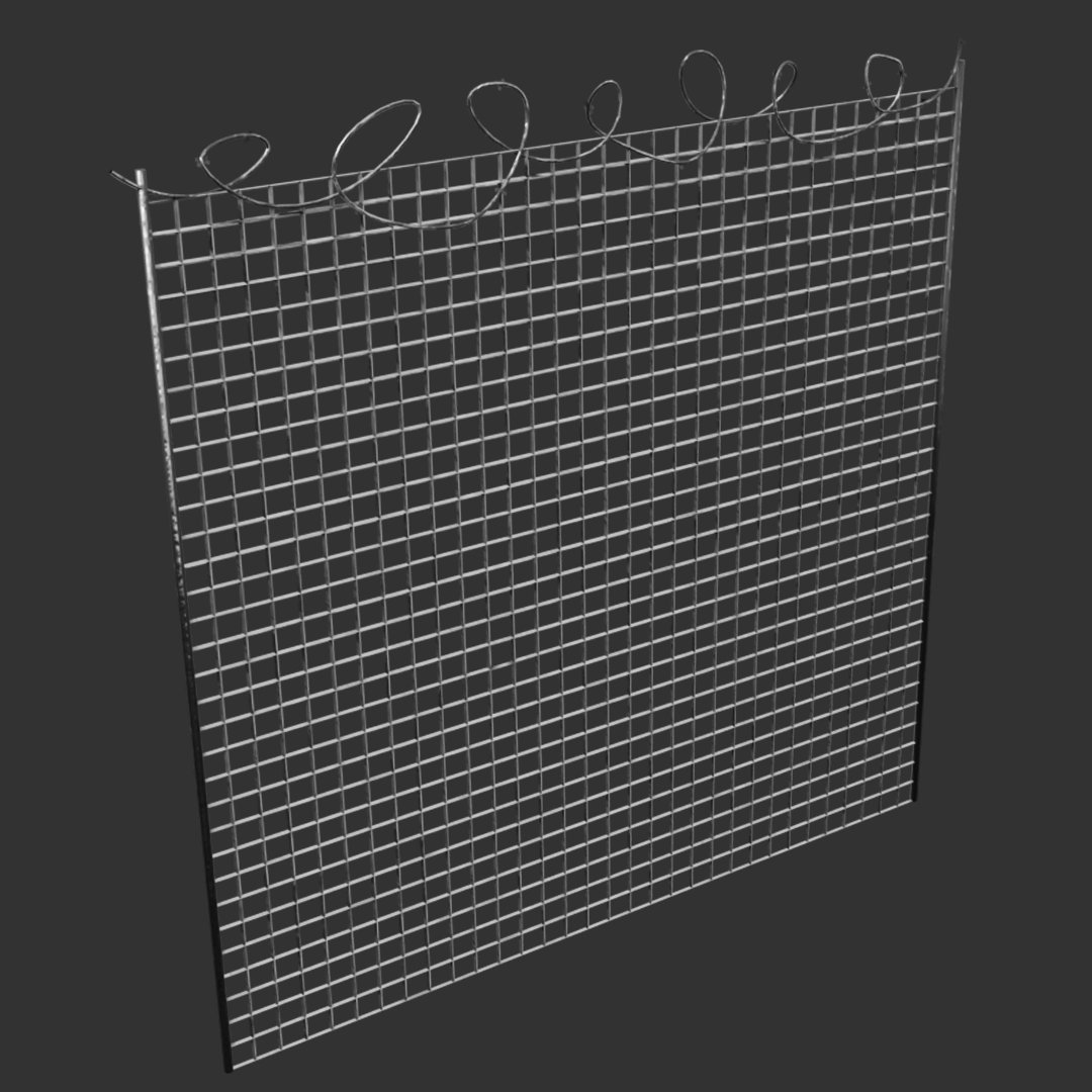 Iron grid | FREE Urban Environment models | BlenderKit