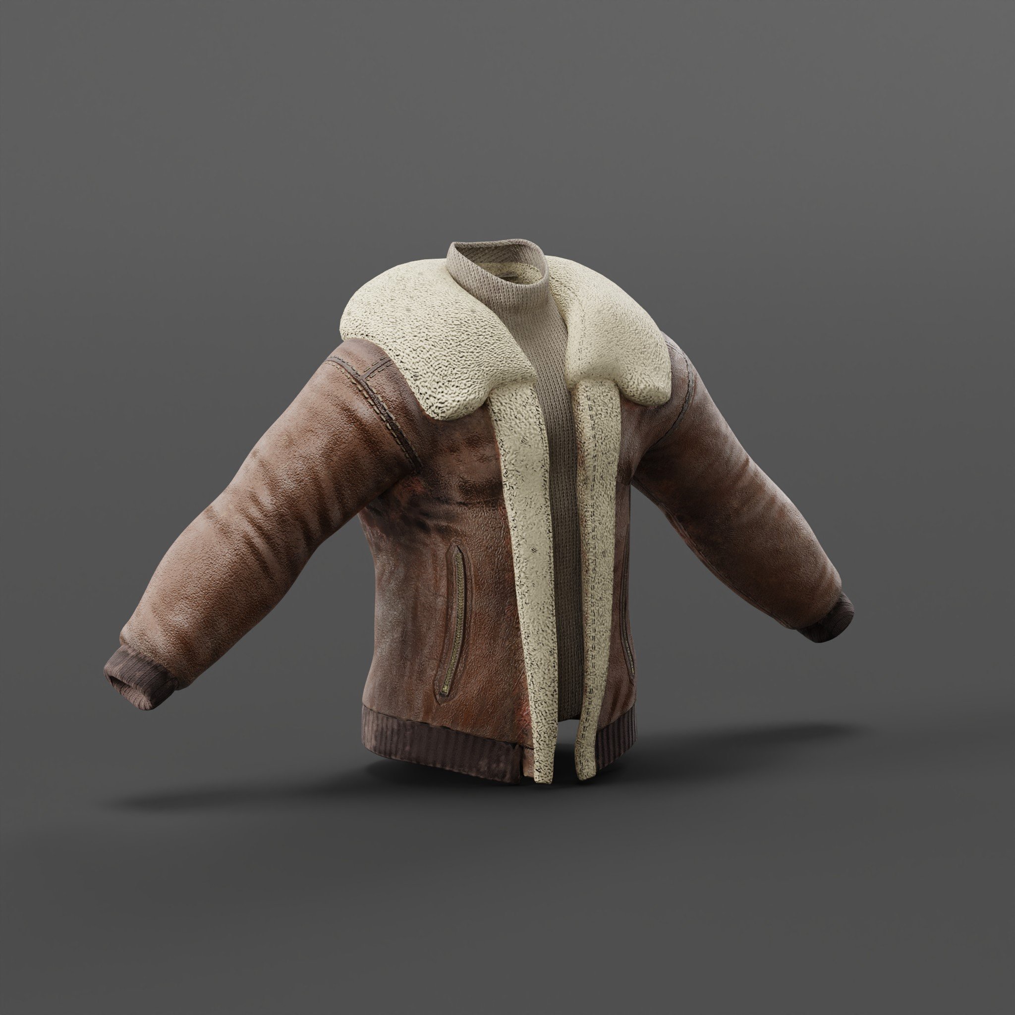 Leather Jacket Retro | Man Clothing models | BlenderKit