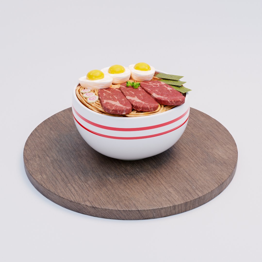 Ramen | FREE Food models | BlenderKit
