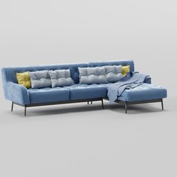 Milano corner sofa | Sofas models | BlenderKit
