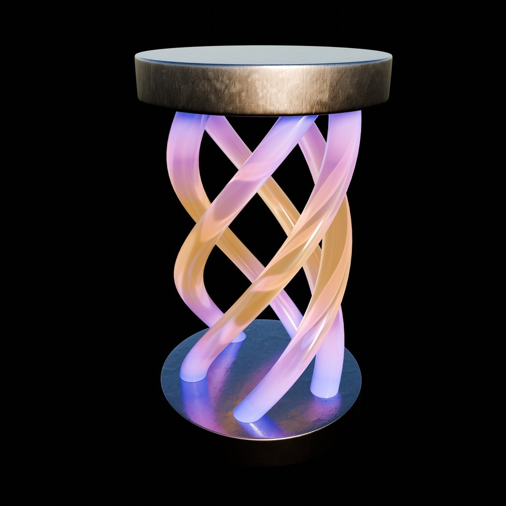 Emissive Twisted Pillar Table Lamp | FREE Table Lamps models | BlenderKit