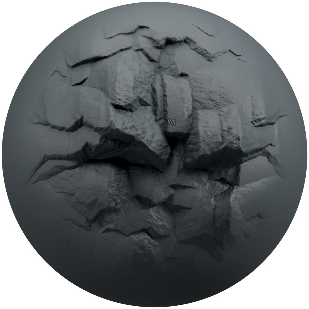 AT-Layered Rock Brush | FREE rock brushes | BlenderKit