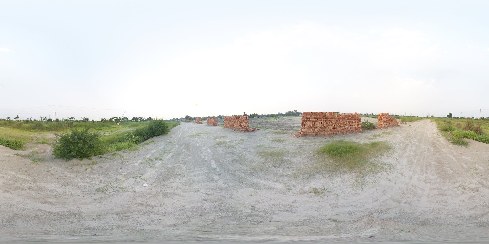 "Bright Construction Yard HDRI" | FREE Landscapes HDRis | BlenderKit