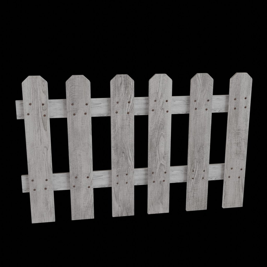 Wood Fence | Fences models | BlenderKit